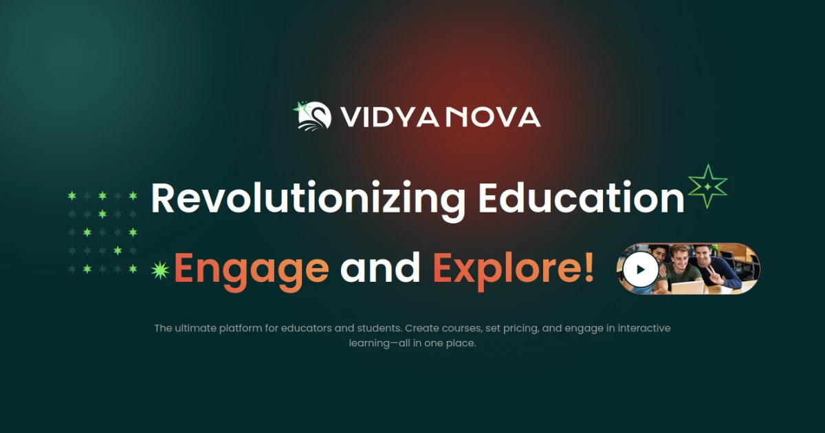 VidyaNova - AI-Powered video tutorials, Human-Like Interaction